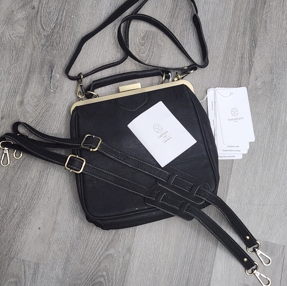 Laflore Paris | Bags | Nwt Laflore Paris Bebebark Black Convertible ...